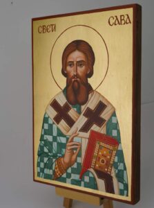 Saint Sava of Serbia Large Orthodox Icon - BlessedMart