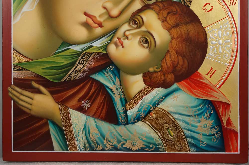 Virgin of Tenderness (Eleousa) Orthodox Icon - BlessedMart