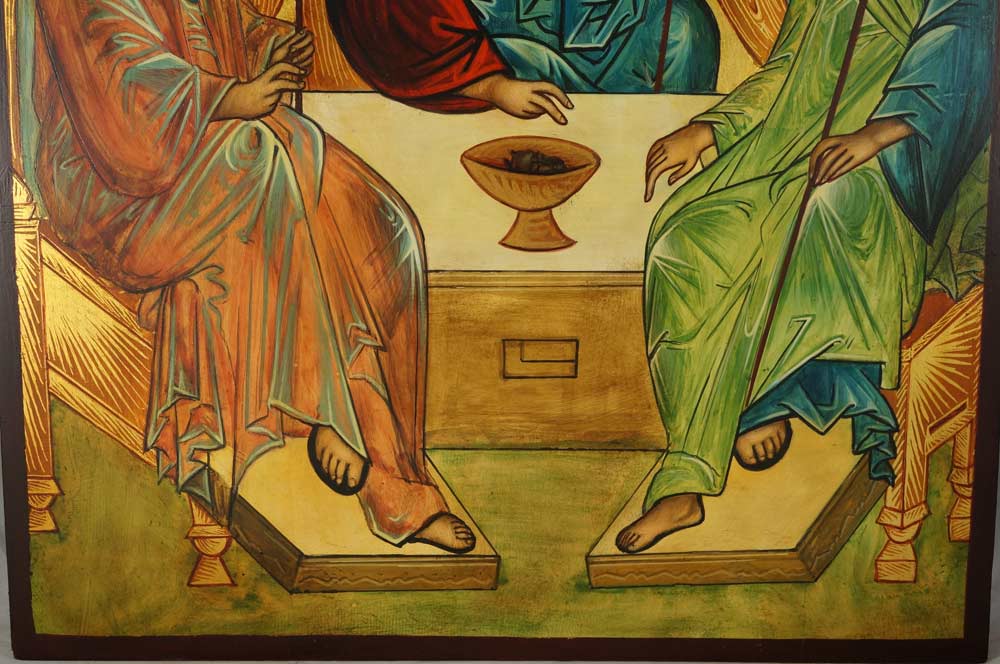 Hospitality of Abraham (Andrei Rublev) Orthodox Icon - BlessedMart