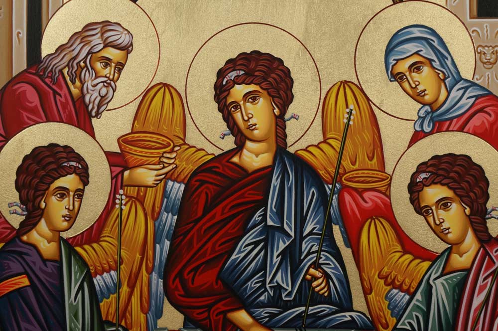Holy Trinity (Abraham and Sarah) Orthodox Icon - BlessedMart