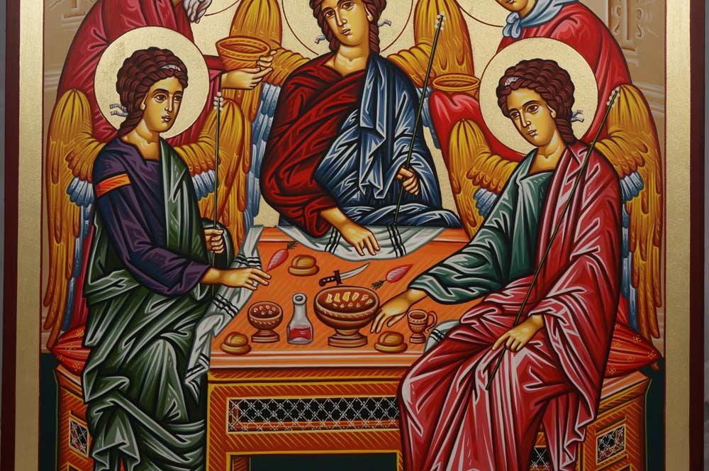 Holy Trinity (Abraham and Sarah) Orthodox Icon - BlessedMart