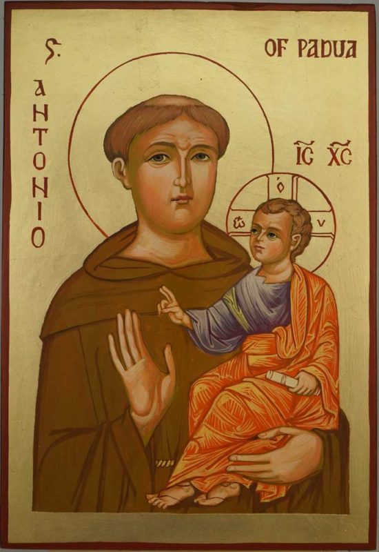 Saint Anthony of Padua Orthodox Icon - BlessedMart