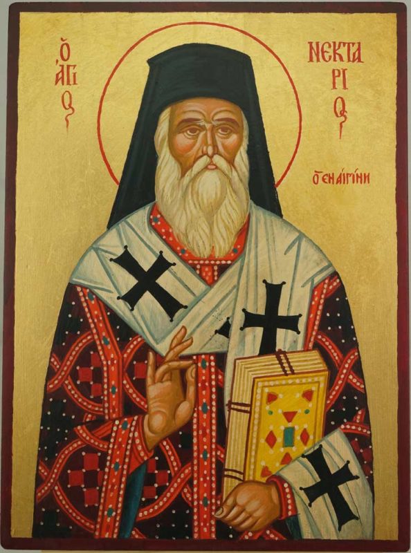 Saint Nectarios of Aegina Orthodox Icon - BlessedMart