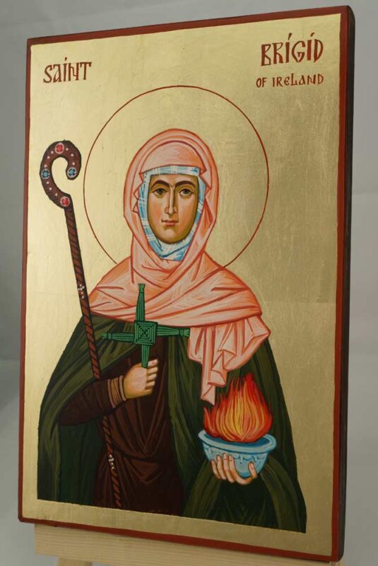 Saint Brigid of Ireland Orthodox Icon - BlessedMart