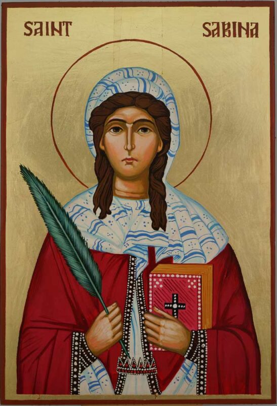 Saint Sabina Large Orthodox Icon - BlessedMart