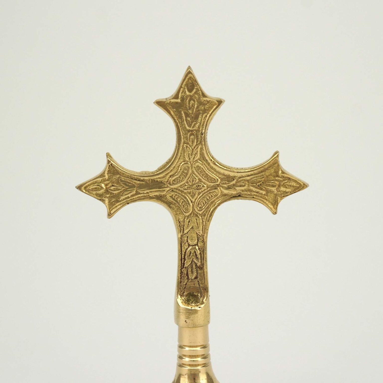 Small Brass Standing Cross - Brass Standing Crosses - BlessedMart