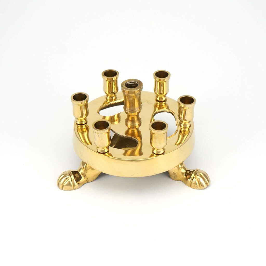 Seven-Candle Brass Candle Holder - BlessedMart