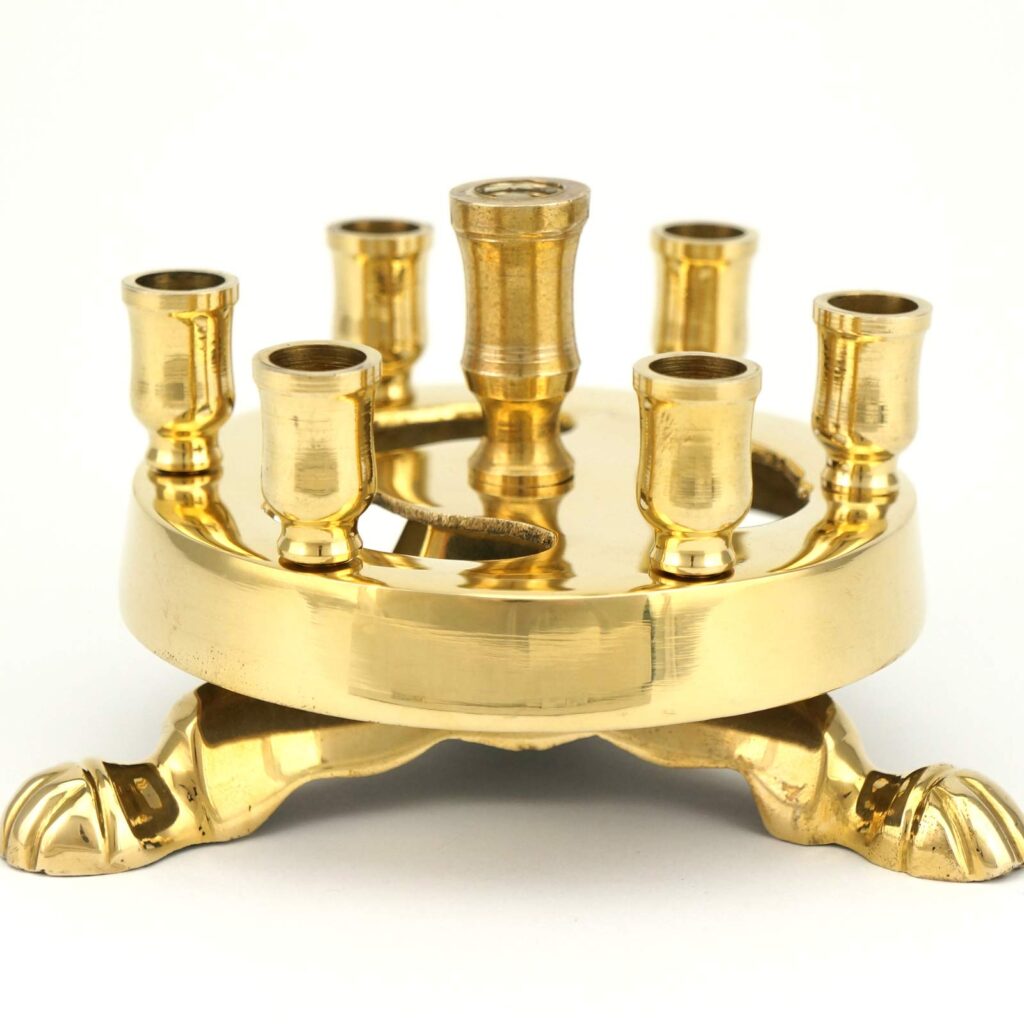 Seven-Candle Brass Candle Holder - BlessedMart