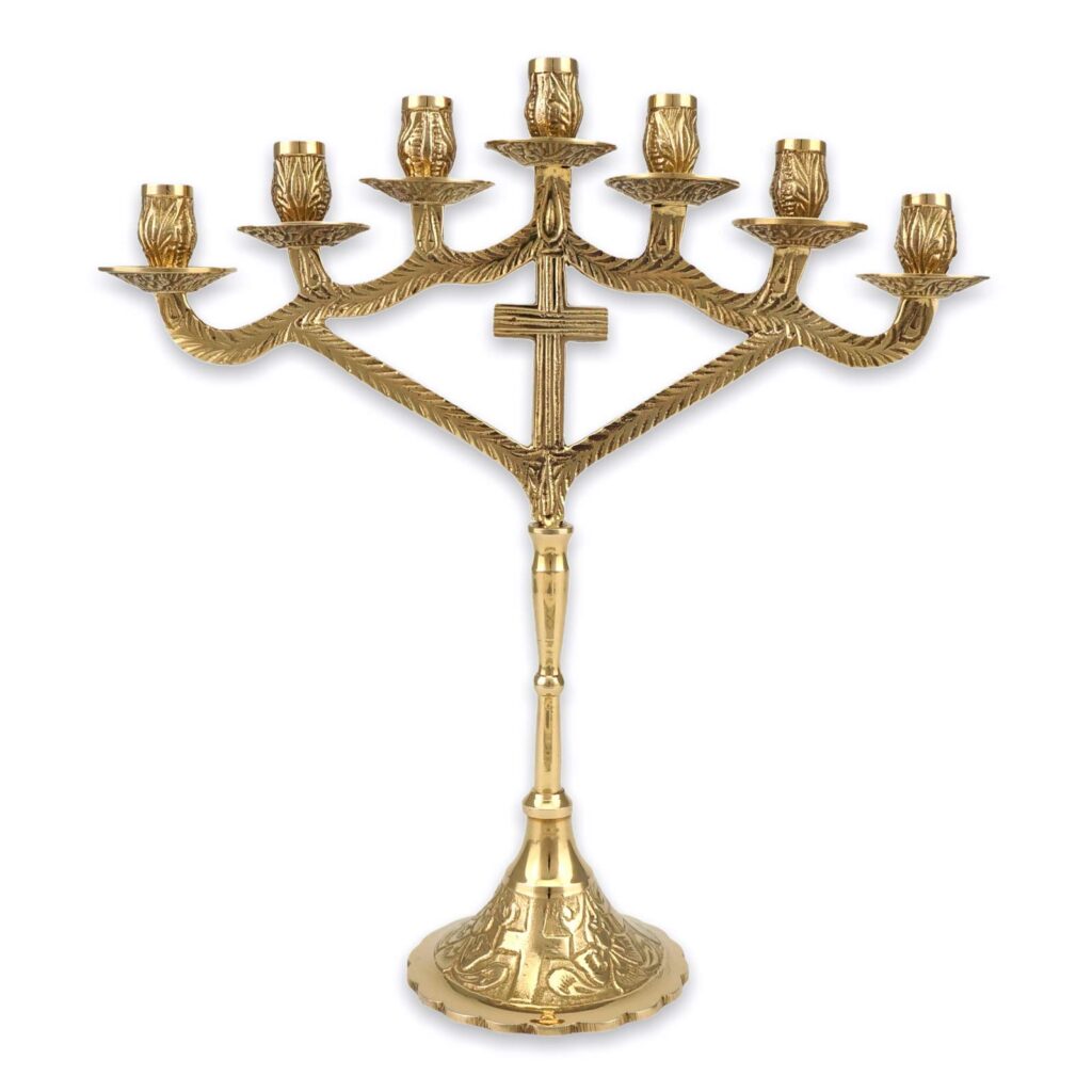 Byzantine Eagle Brass Candlestick - BlessedMart