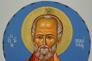 St Nicholas of Myra Round Icon - Orthodox Icons - BlessedMart