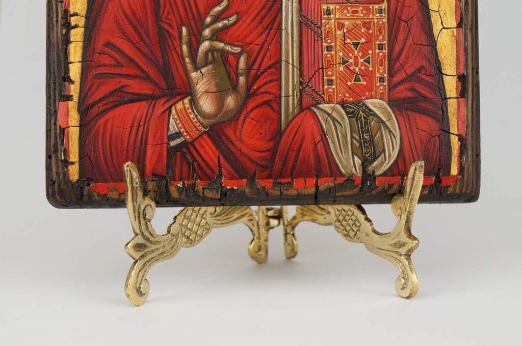 Decorated Brass Icon Stand - BlessedMart