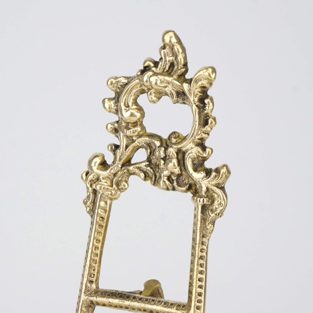 Ornate Brass Icon Stand - Brass Display Stands - BlessedMart