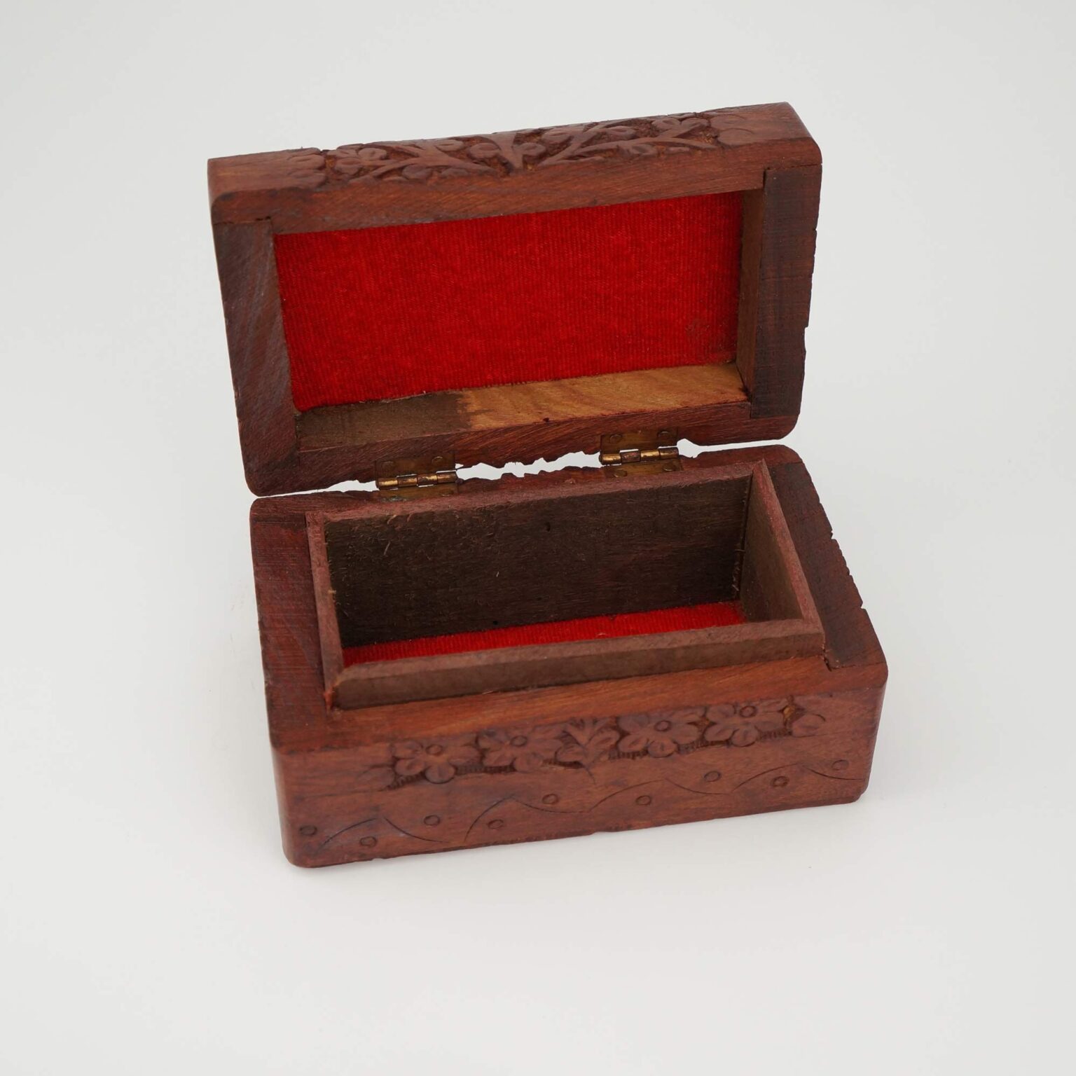 Vintage Round Jewelry Decorative Trinket Box - BlessedMart