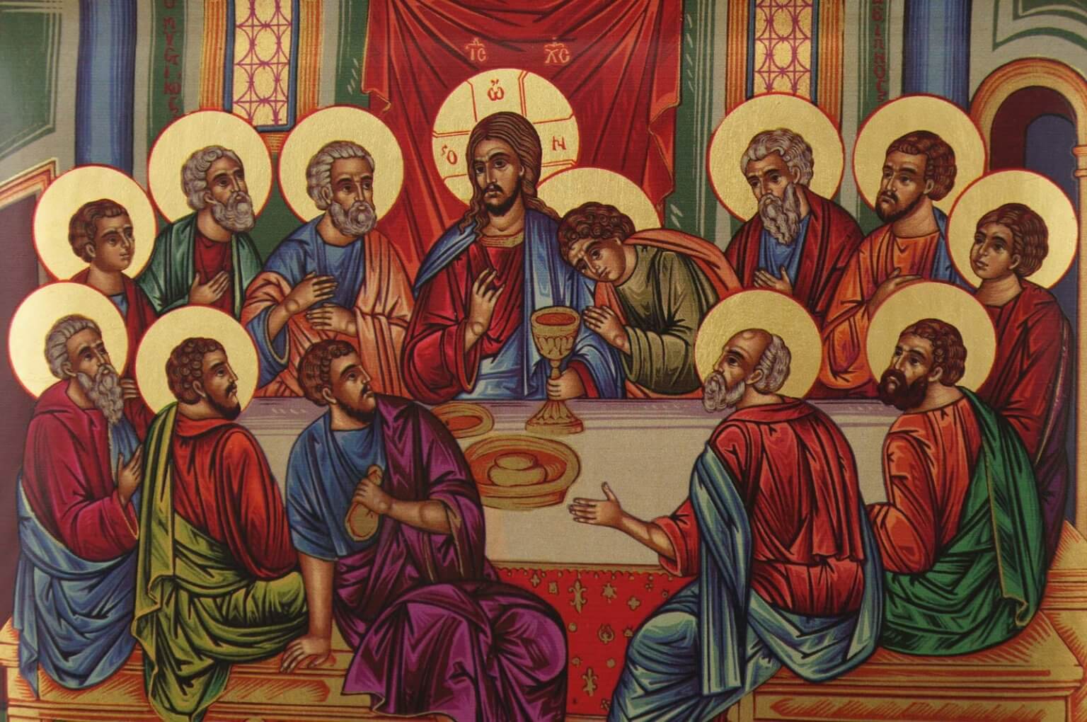 Last Supper Icon - Orthodox Icons - BlessedMart