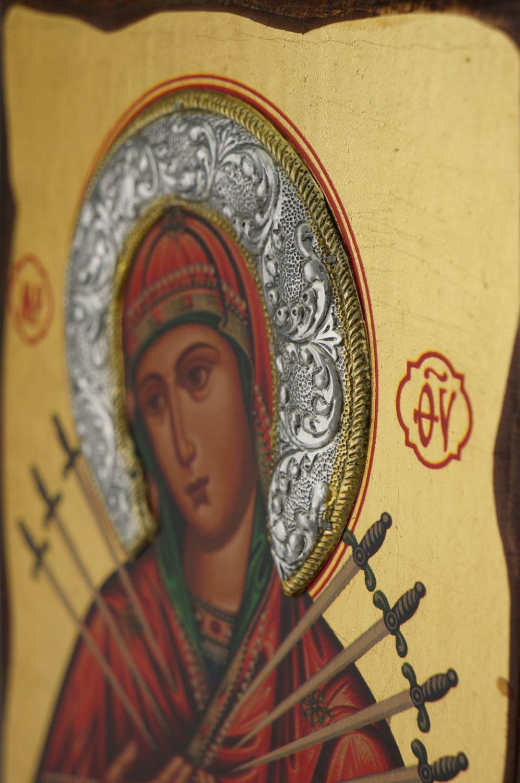 Theotokos Softener of Evil Hearts Icon (metal halo) - Orthodox Icons ...
