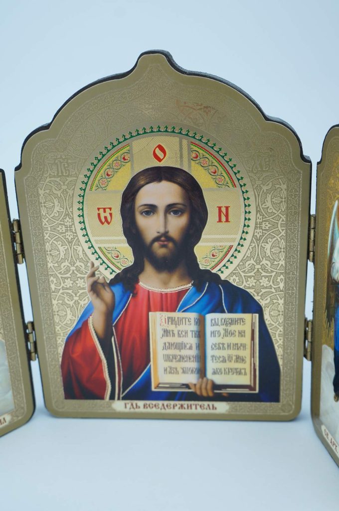 Triptych Icon - Jesus Christ - BlessedMart