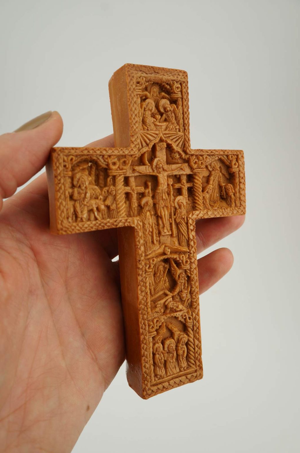 Small Brass Standing Cross - Brass Standing Crosses - BlessedMart