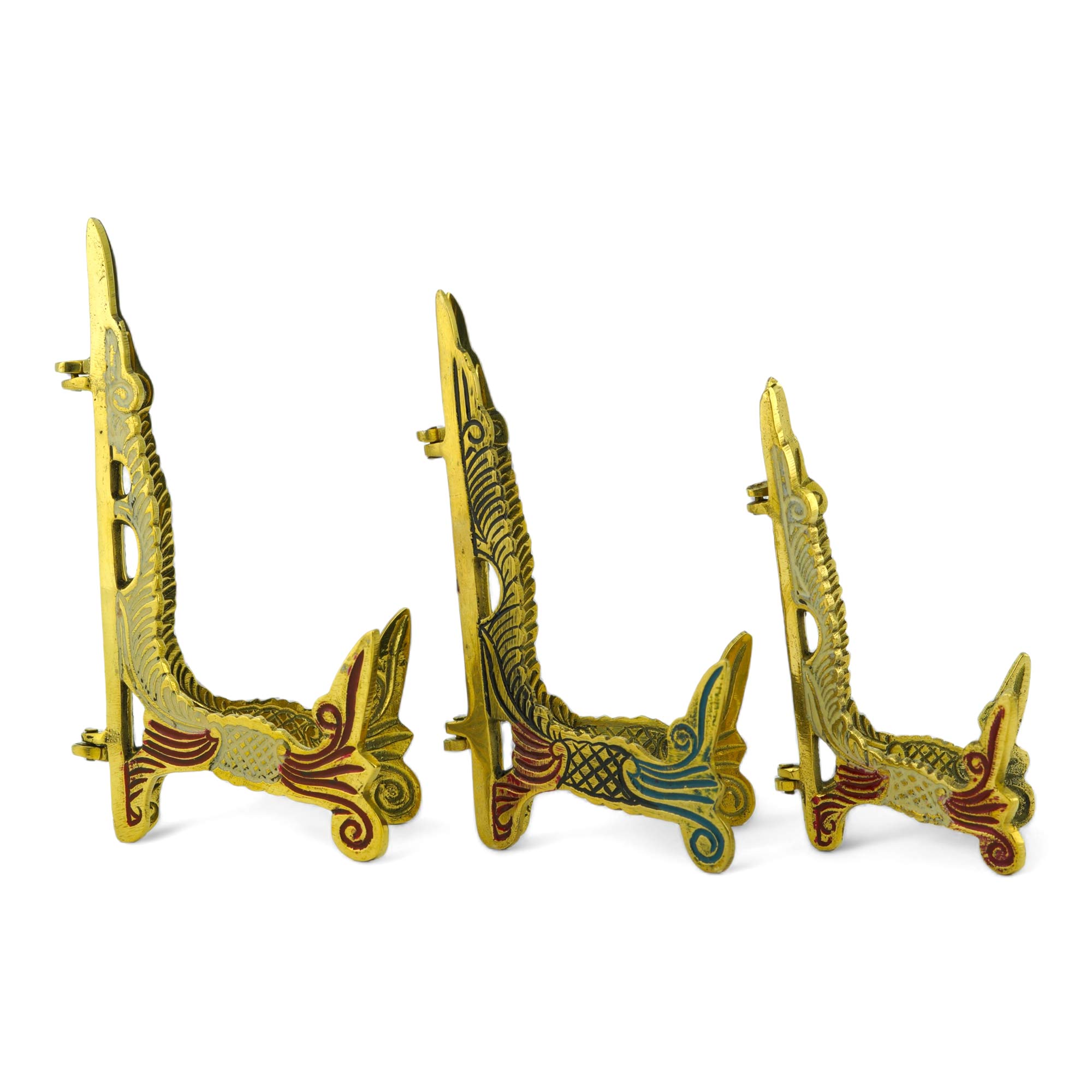 Decorated Brass Display Stand - BlessedMart - BlessedMart