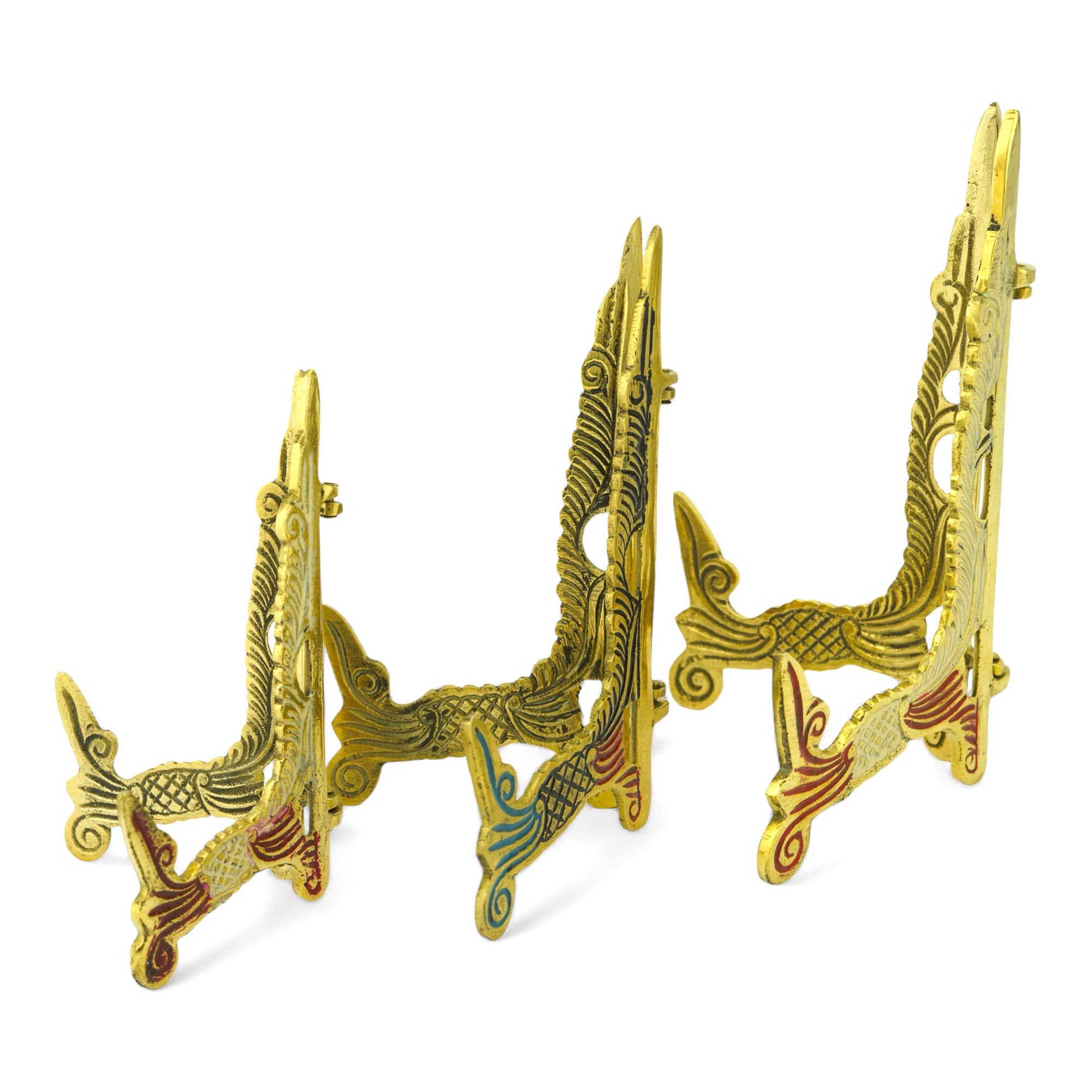 Decorated Brass Display Stand - BlessedMart - BlessedMart