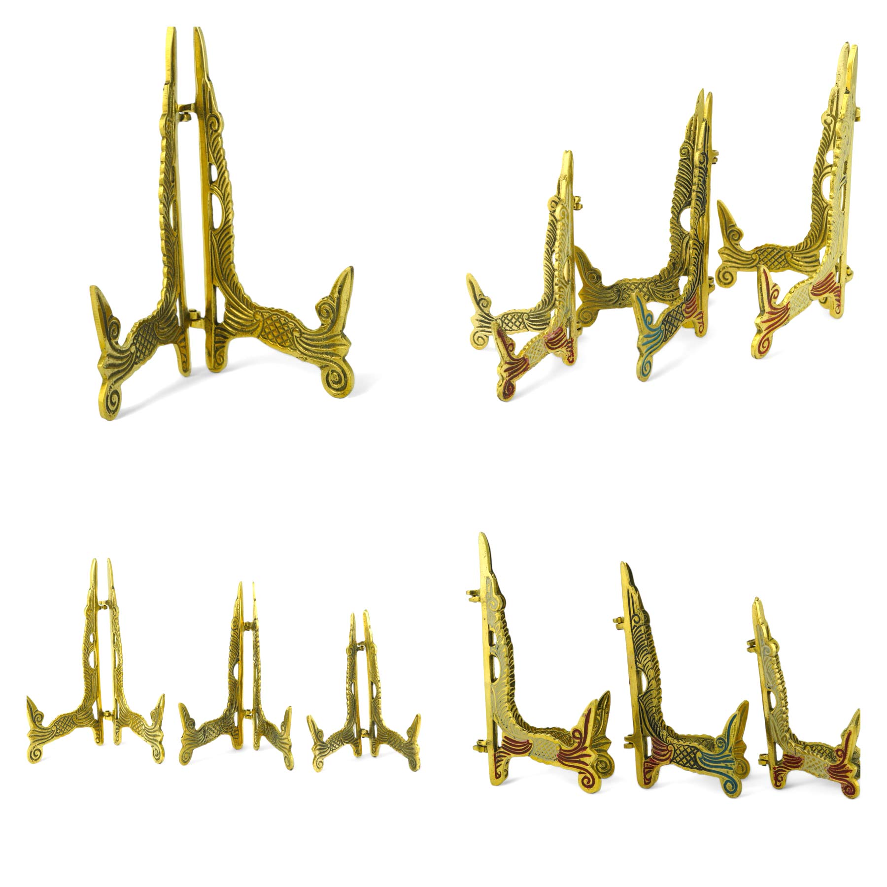 Decorated Brass Display Stand - BlessedMart - BlessedMart