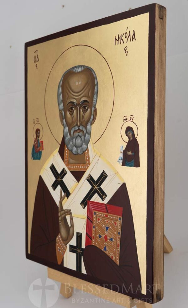 Saint Nicholas of Myra Icon – Orthodox Handmade | BlessedMart