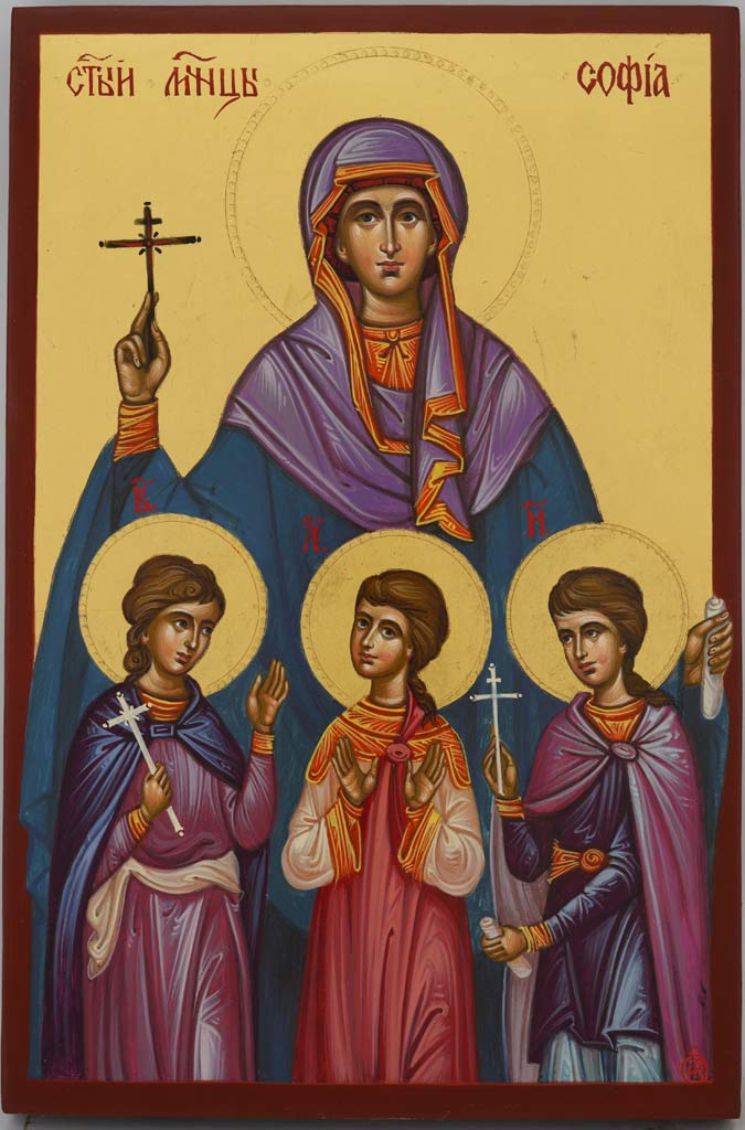 St Sophia and Her Daughters Icon - Orthodox Icons - BlessedMart