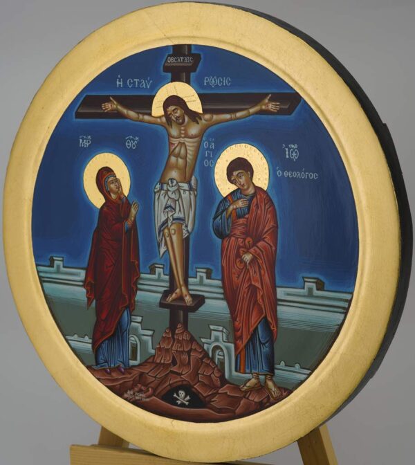Crucifixion Round Icon - Orthodox Icons - BlessedMart