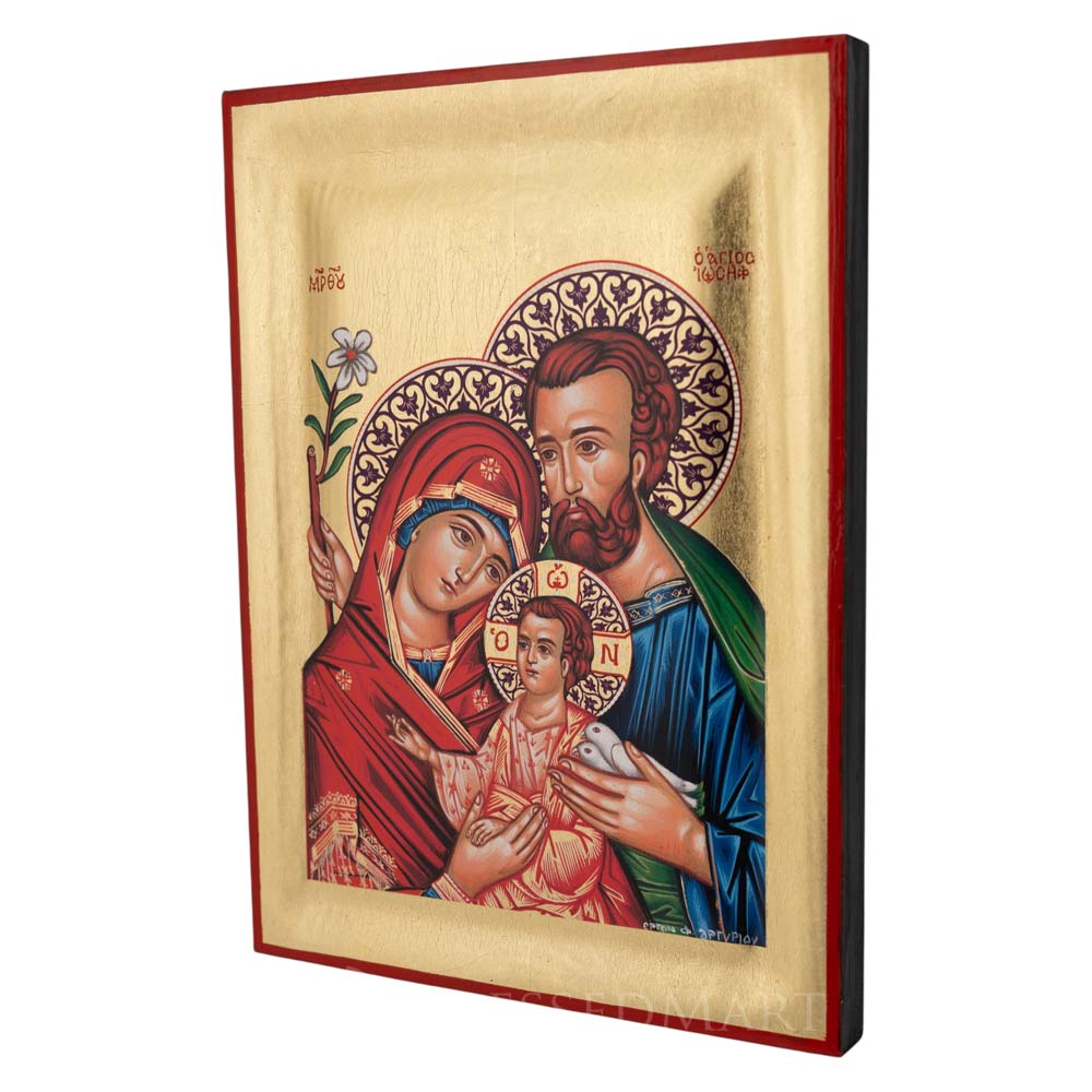 Holy Family Icon – Virgin Mary, Christ & St Joseph | BlessedMart